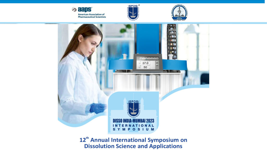DISSO India – Mumbai 2023 – Society for Pharmaceutical Dissolution Science
