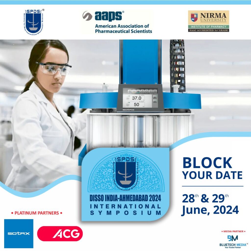 DISSO India – Ahmedabad 2024 – Society for Pharmaceutical Dissolution ...